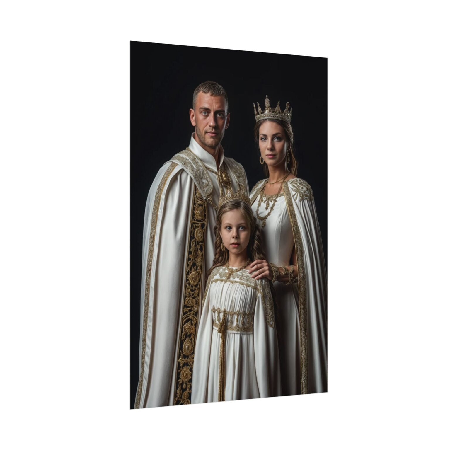 Custom Royal Family (3 person) Portrait Poster from photo | Custom ...