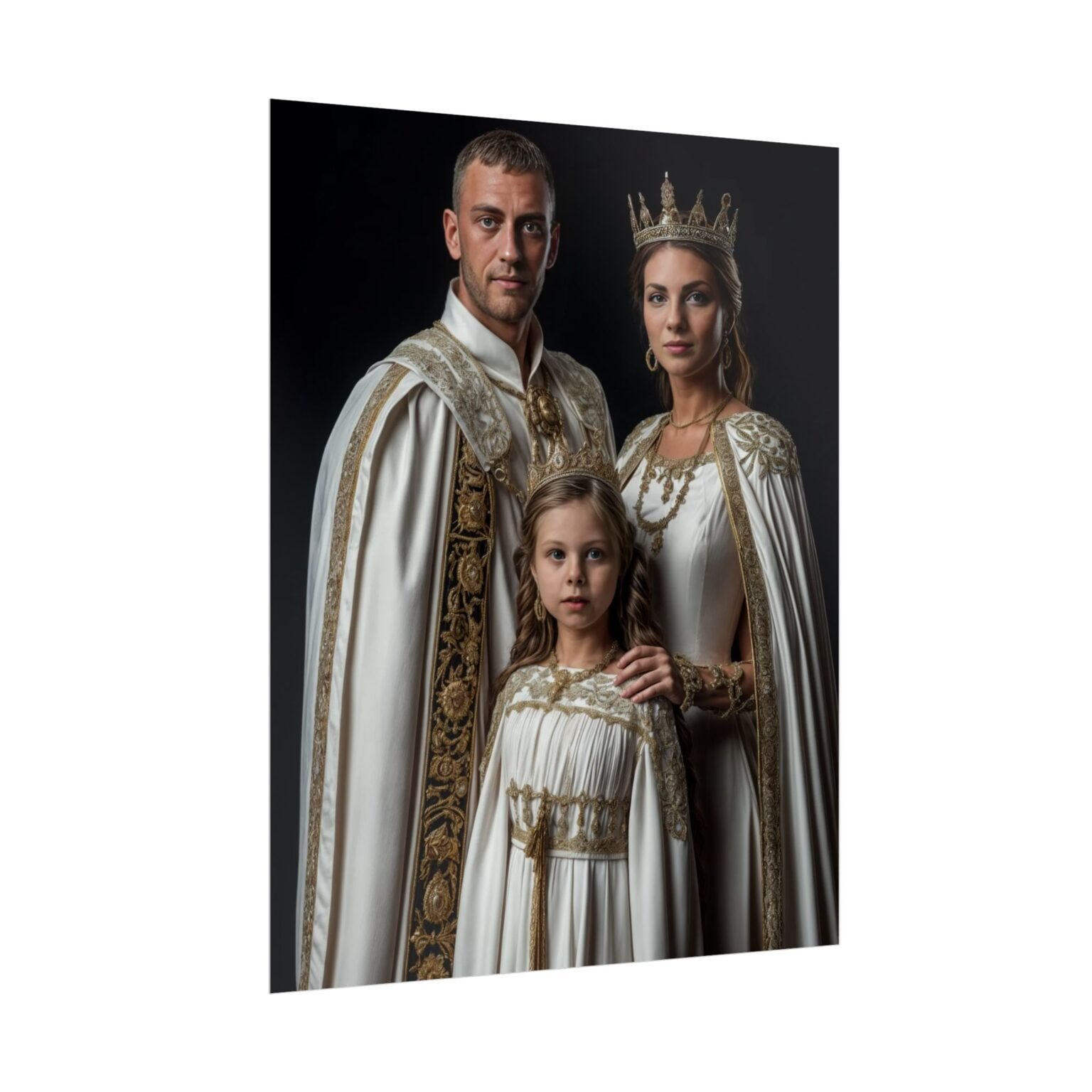 Custom Royal Family (3 person) Portrait Poster from photo | Custom ...